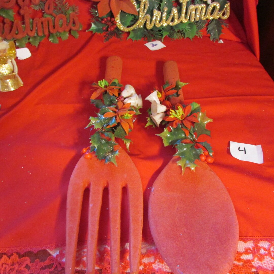 18 Vintage Felt Spoon & Fork Wall Christmas Decorations - Etsy