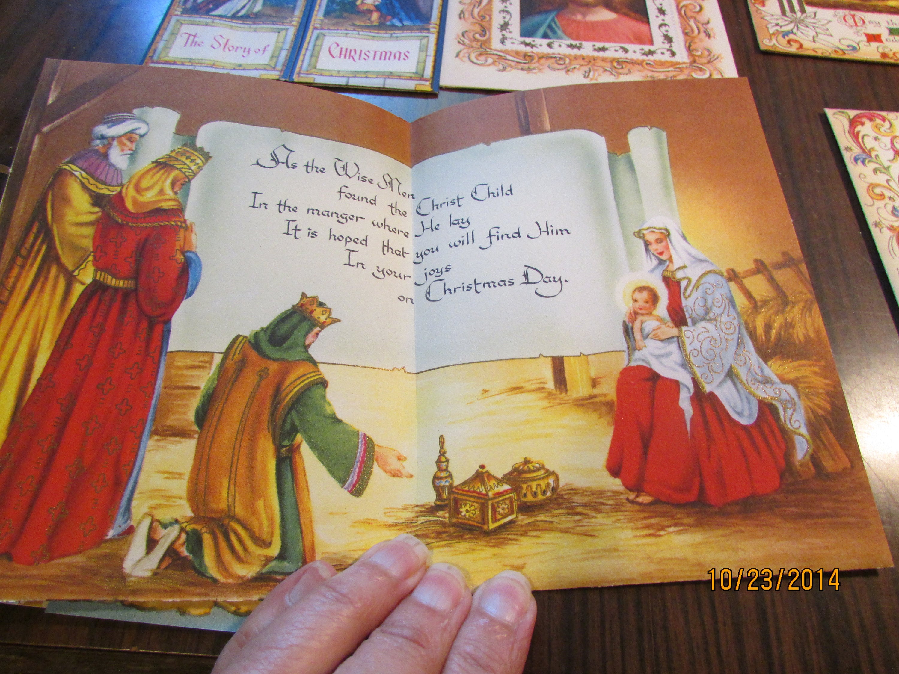 10 Vintage Religious Christmas Cards With Envelopes Fantastic Graphics ...