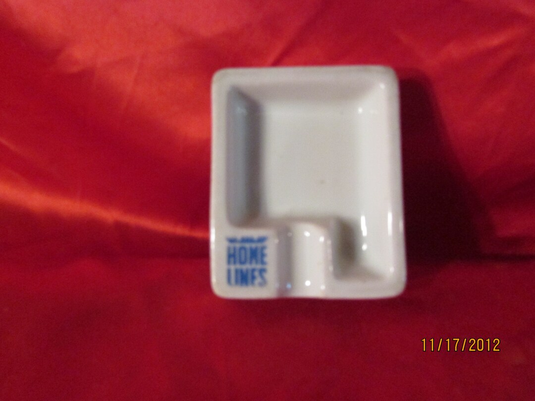 Vintage Home Lines Ashtray Cruise Line W Weitz Hamburg Germany - Etsy