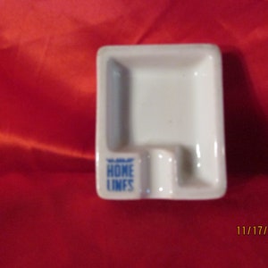 Vintage Home Lines Ashtray Cruise Line W Weitz Hamburg Germany - Etsy