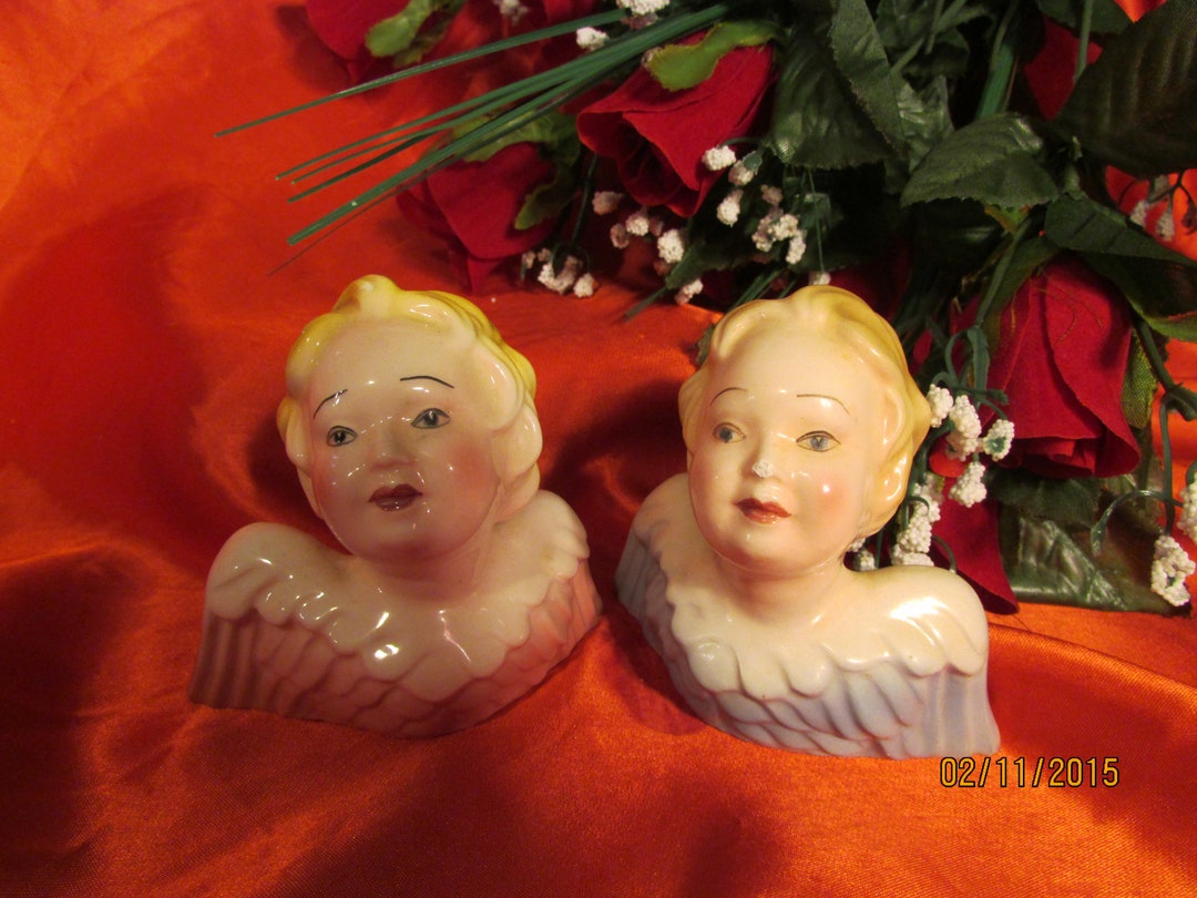 2 Vintage Cherub Angles.. Bisque From Austria.. Pankera Wien.. - Etsy