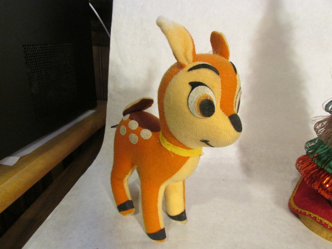 Vintage Disney Bambi Plush Toy 7 1/2" - Etsy