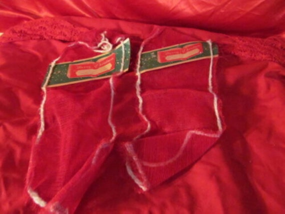 2 Vintage Mesh Netting Christmas Stockings - Etsy