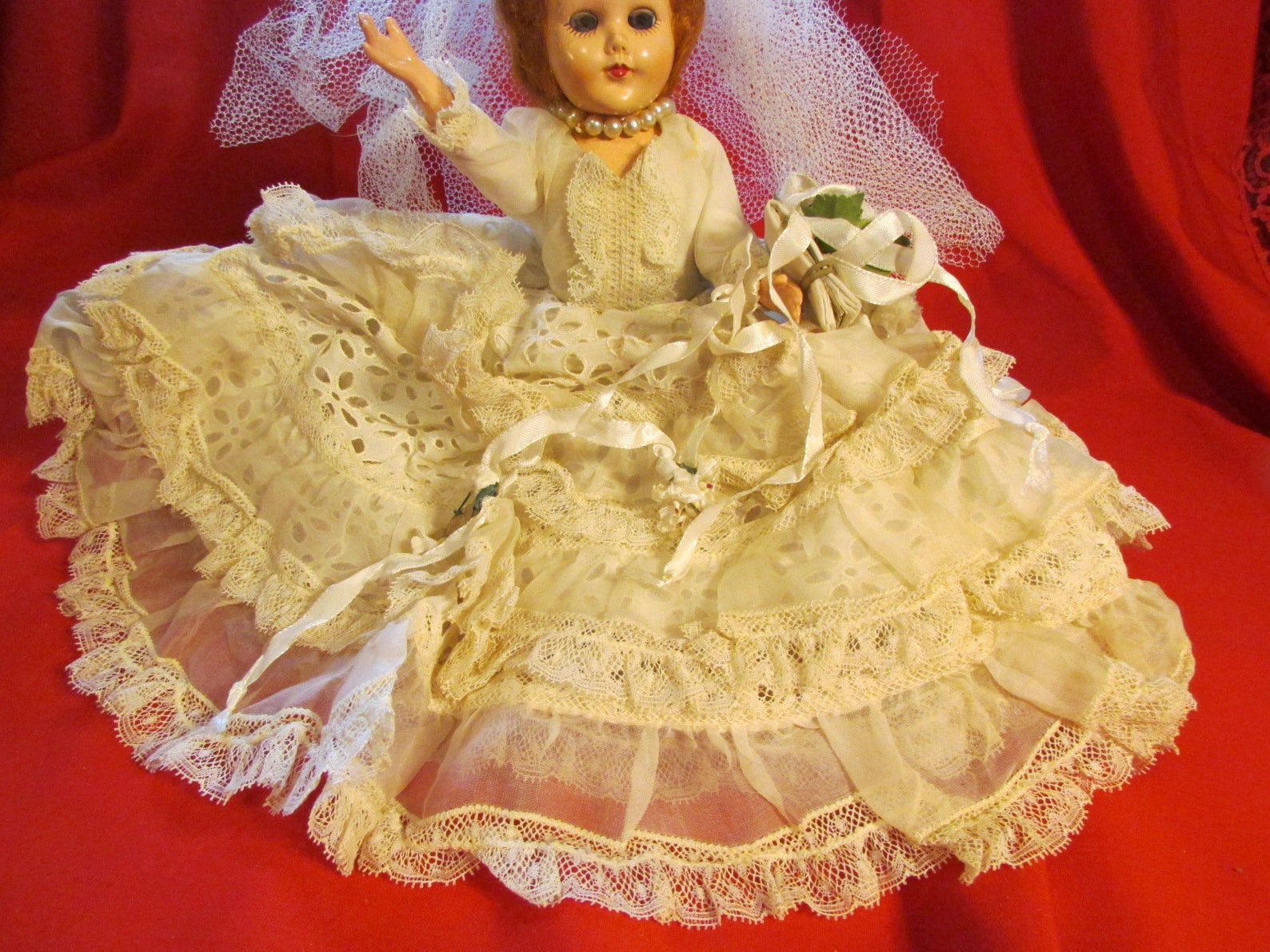 Vintage 1950's Bride Doll 10 Bridal Shower Bride Doll for Centerpiece ...