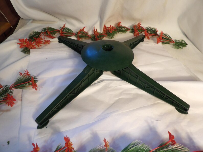 Vintage Plastic Tree Stand for Mini Tree 21" Base 1 1/4" Whole Base - Etsy