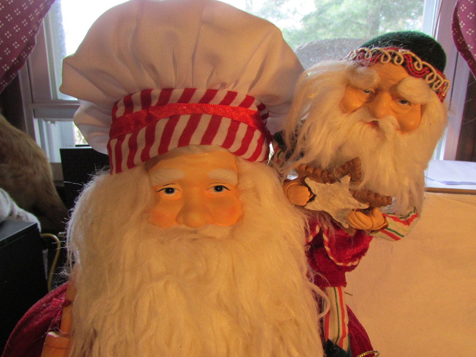 Large 24 Stand up Baking Santa Claus Christmas Figurine - Etsy