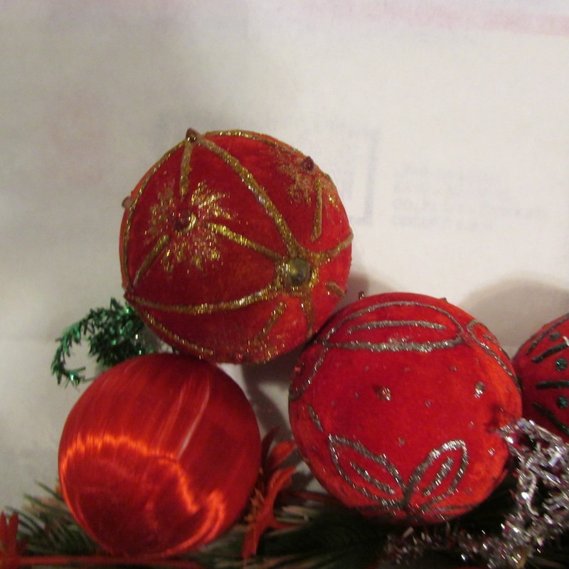 Red Ball Ornament - Etsy