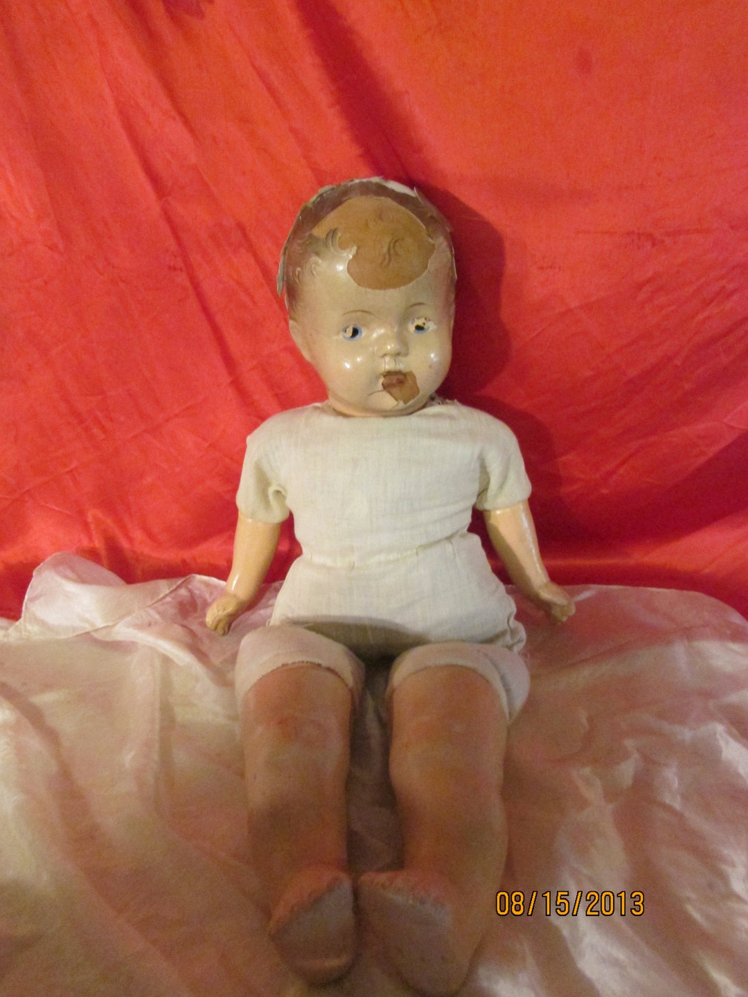 Vintage 1920's Composition Doll 23" in Need of Doll Hospital - Etsy UK