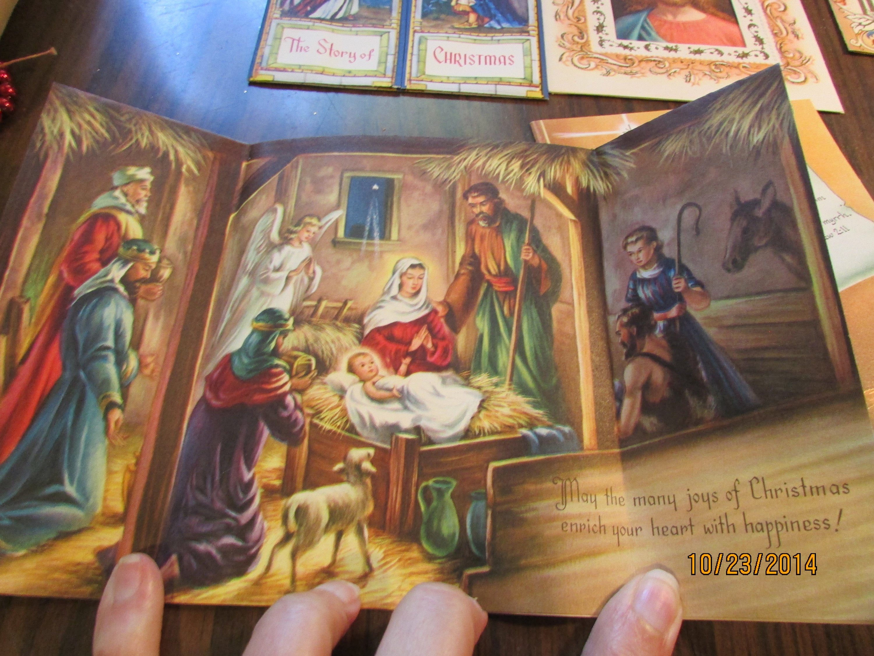 10 Vintage Religious Christmas Cards With Envelopes Fantastic Graphics ...