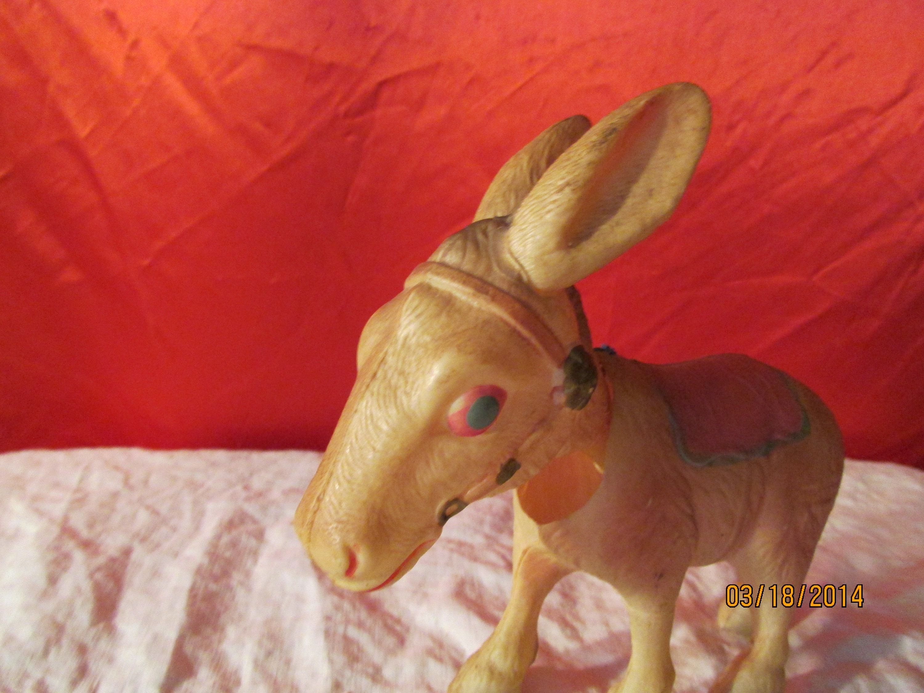 Antique Celluloid Donkey Nodder Bobble Head Donkey Occupied Japan 1940 ...