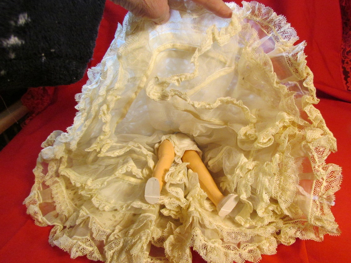 Vintage 1950's Bride Doll 10 Bridal Shower Bride Doll for Centerpiece ...