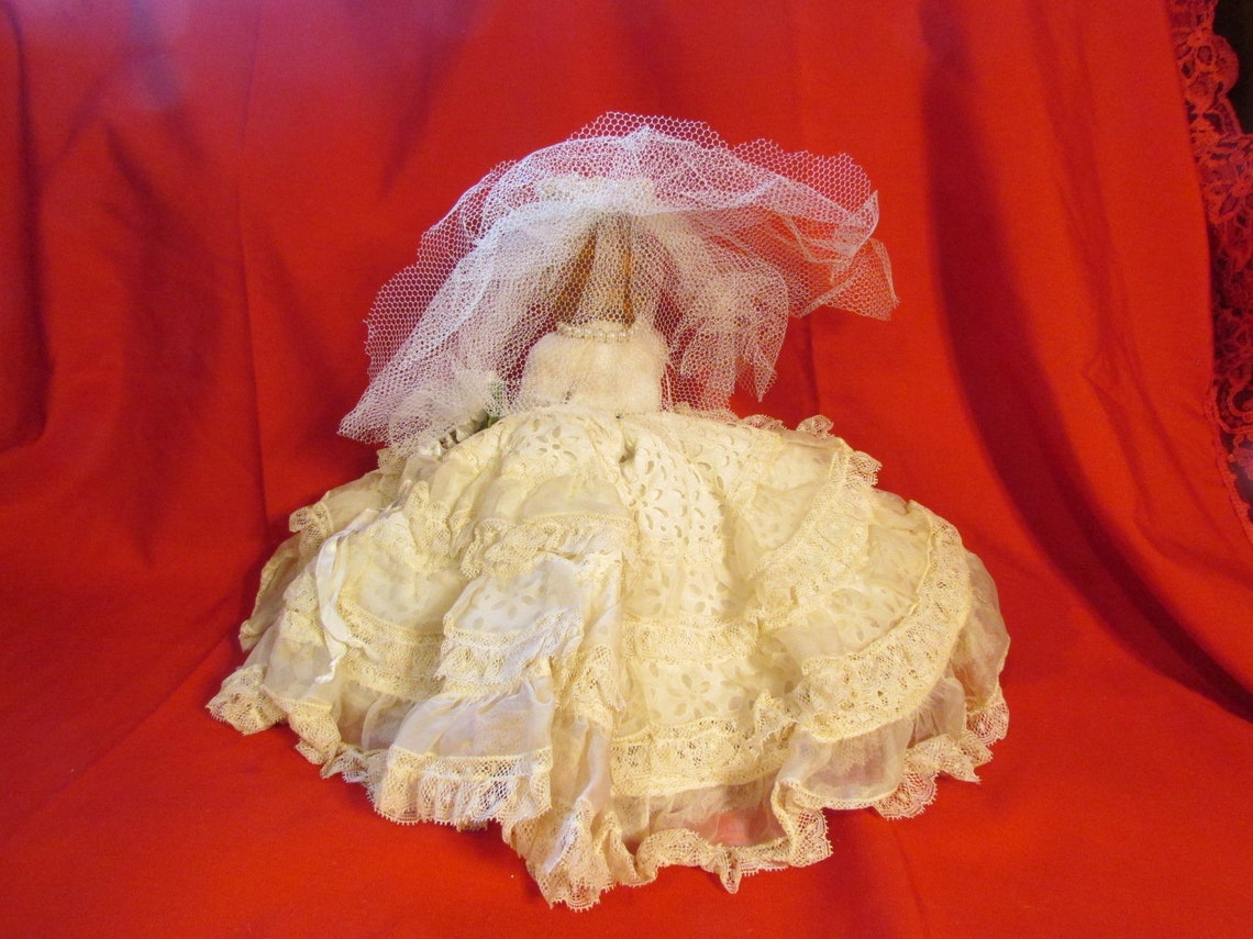 Vintage 1950's Bride Doll 10 Bridal Shower Bride Doll for Centerpiece ...