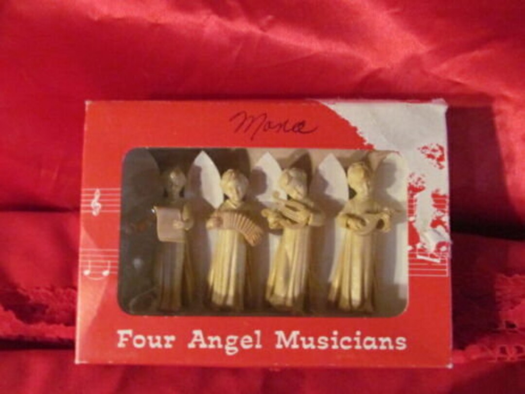 Four Angel Musicians Plastic Muscial Christmas Angels Boxed Italy - Etsy