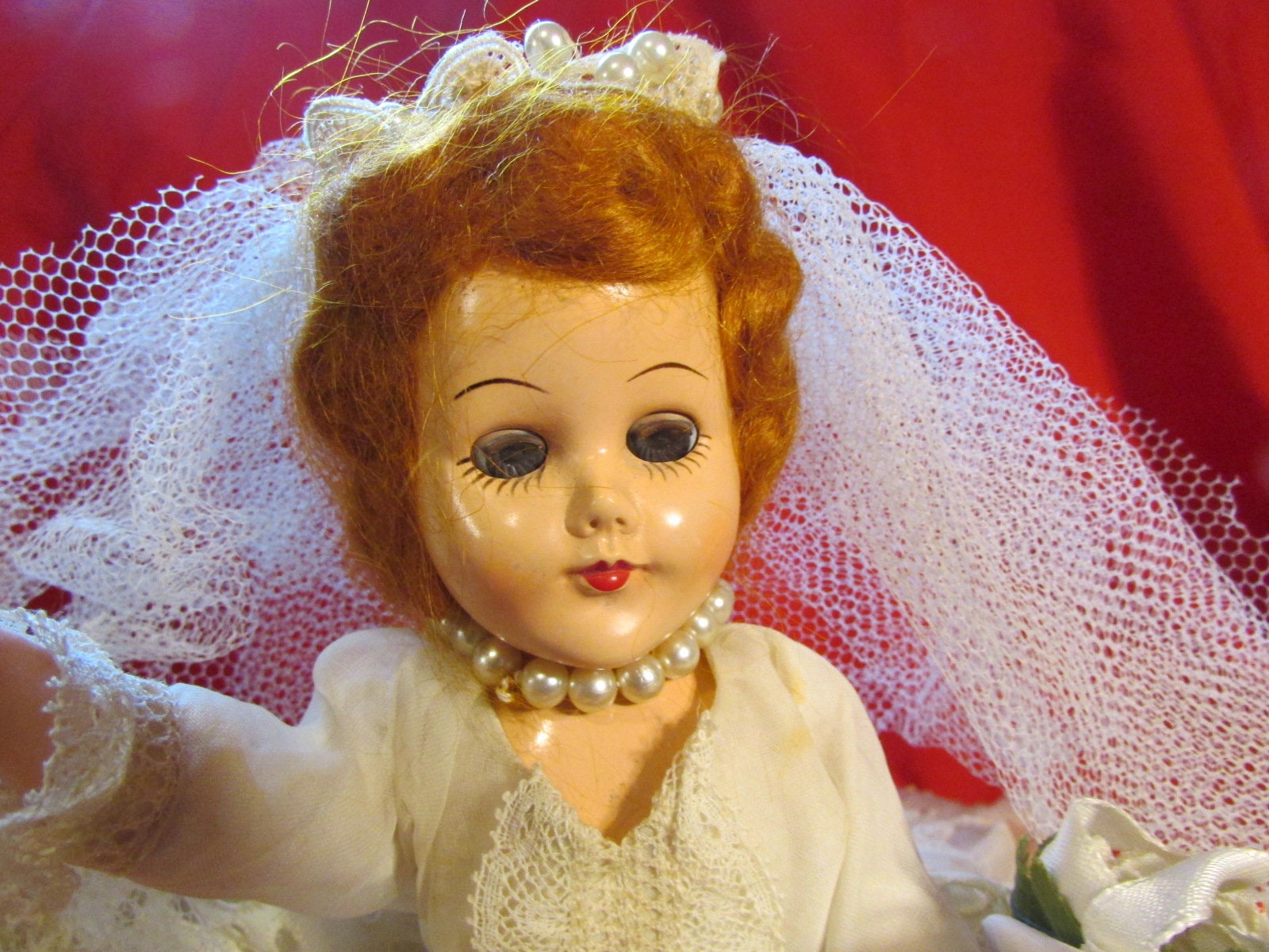 Vintage 1950's Bride Doll 10 Bridal Shower Bride Doll for Centerpiece ...