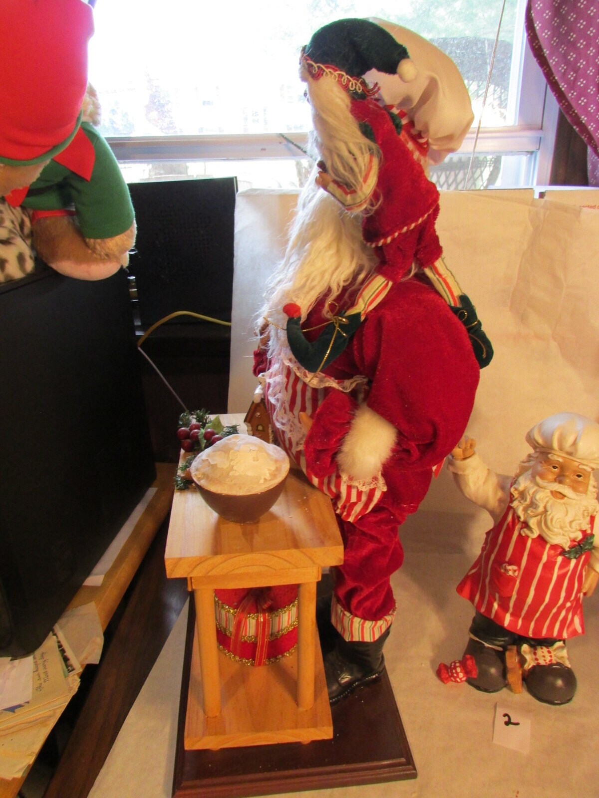 Large 24 Stand up Baking Santa Claus Christmas Figurine - Etsy