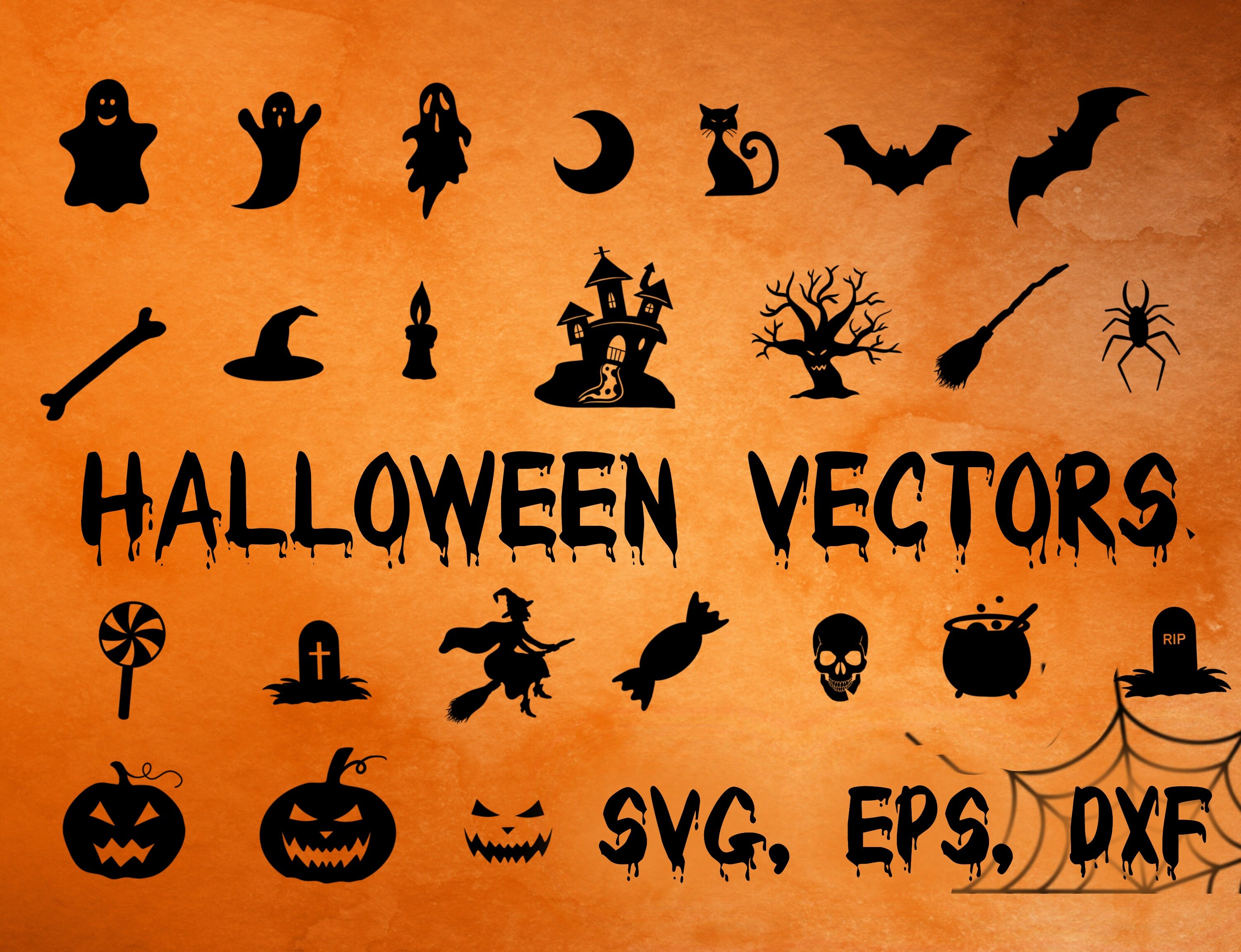 Halloween SVG Vector Files - Etsy