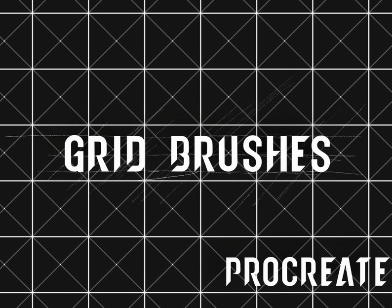Grid Brushes Procreate Etsy