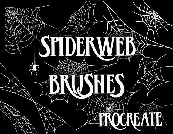 Spiderweb Brushes Procreate | Etsy
