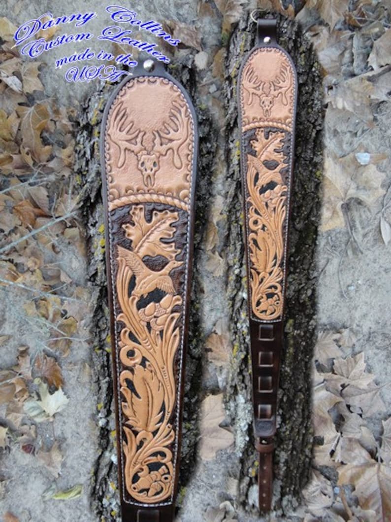 Custom Leather Rifle Sling Hand Tooled Rifle Sling | Etsy