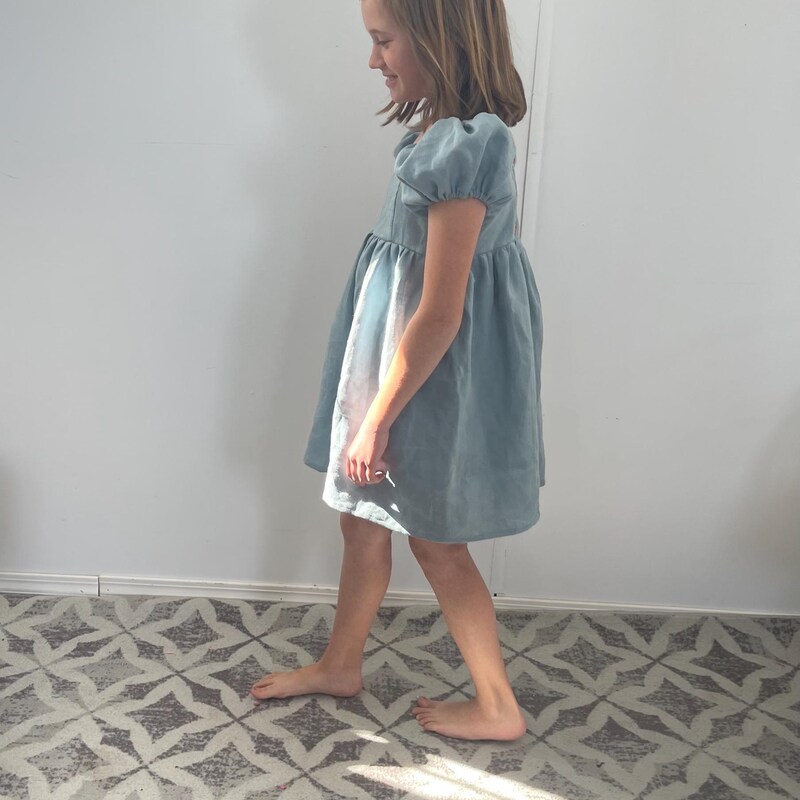 Girls Linen Dress - Etsy