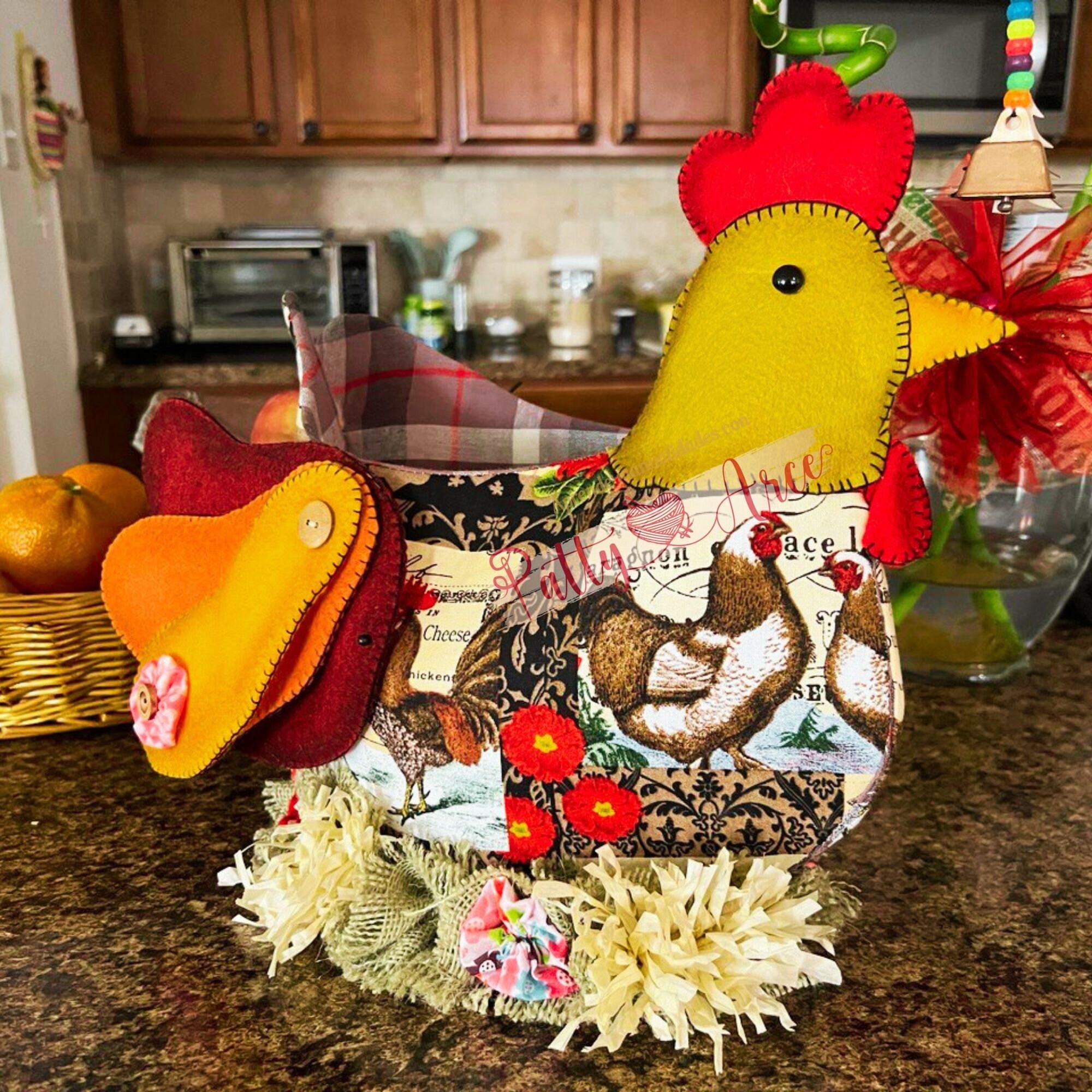 DIY Sewing Pattern PDF Chicken EGG HOLDER Easy, Make by Hand And/or ...