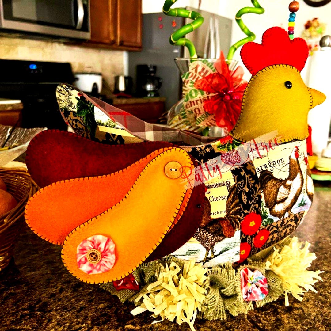 DIY Sewing Pattern PDF Chicken EGG CARRIER Easy, Make by Hand And/or ...