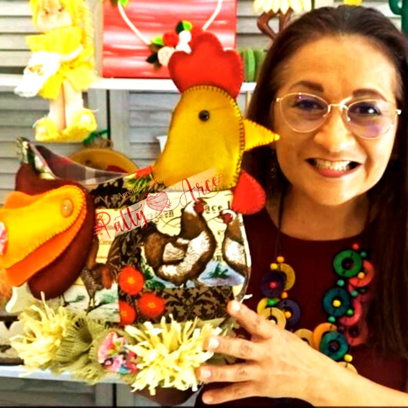 DIY Sewing Pattern PDF Chicken EGG CARRIER Easy, Make by Hand And/or ...