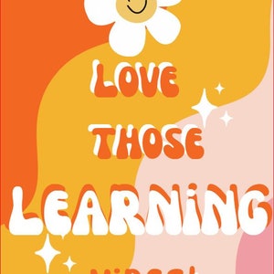 Groovy Retro Classroom Posters - Etsy