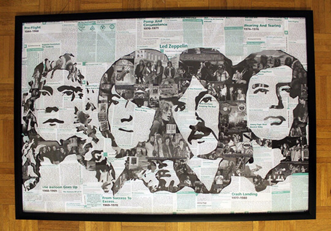 Led Zeppelin Trivia Collage - Etsy