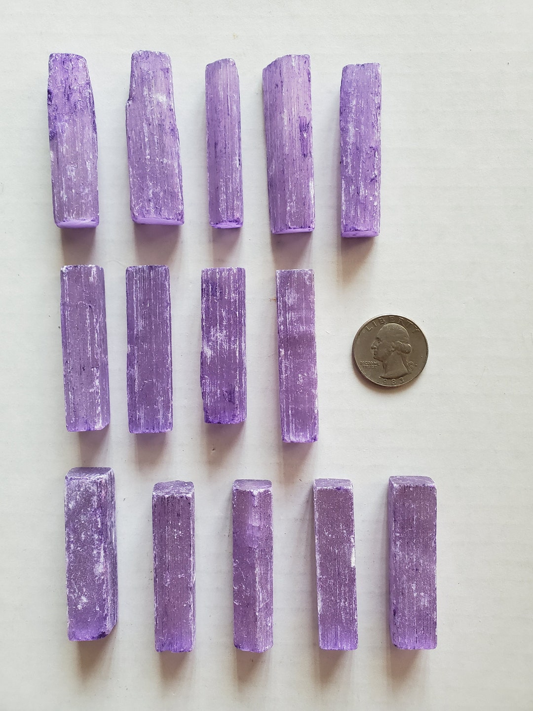 Purple Dyed Selenite Stick - Etsy