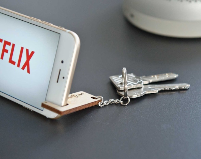 Smartphone Holder Keychain phone Stand Cell Phone Holder - Etsy