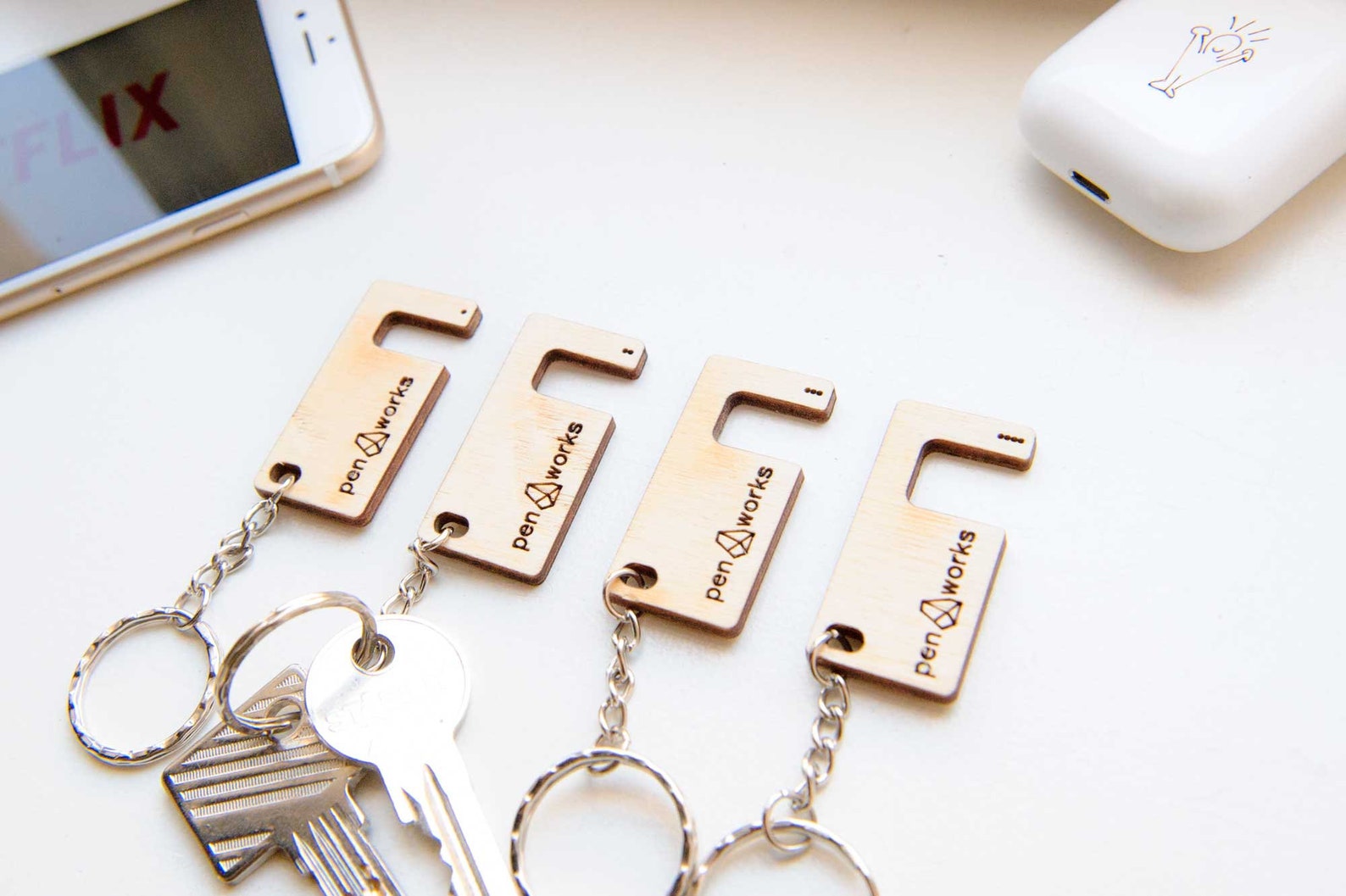 Smartphone Holder Keychain phone Stand Cell Phone Holder | Etsy