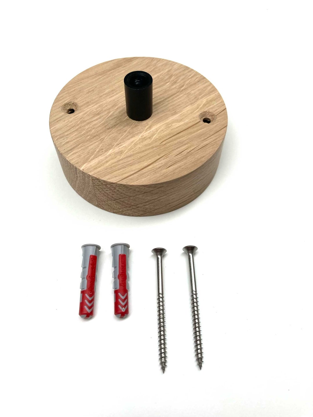 Canopy Round Oak Wood Junction Box Hanging Lamp - Etsy