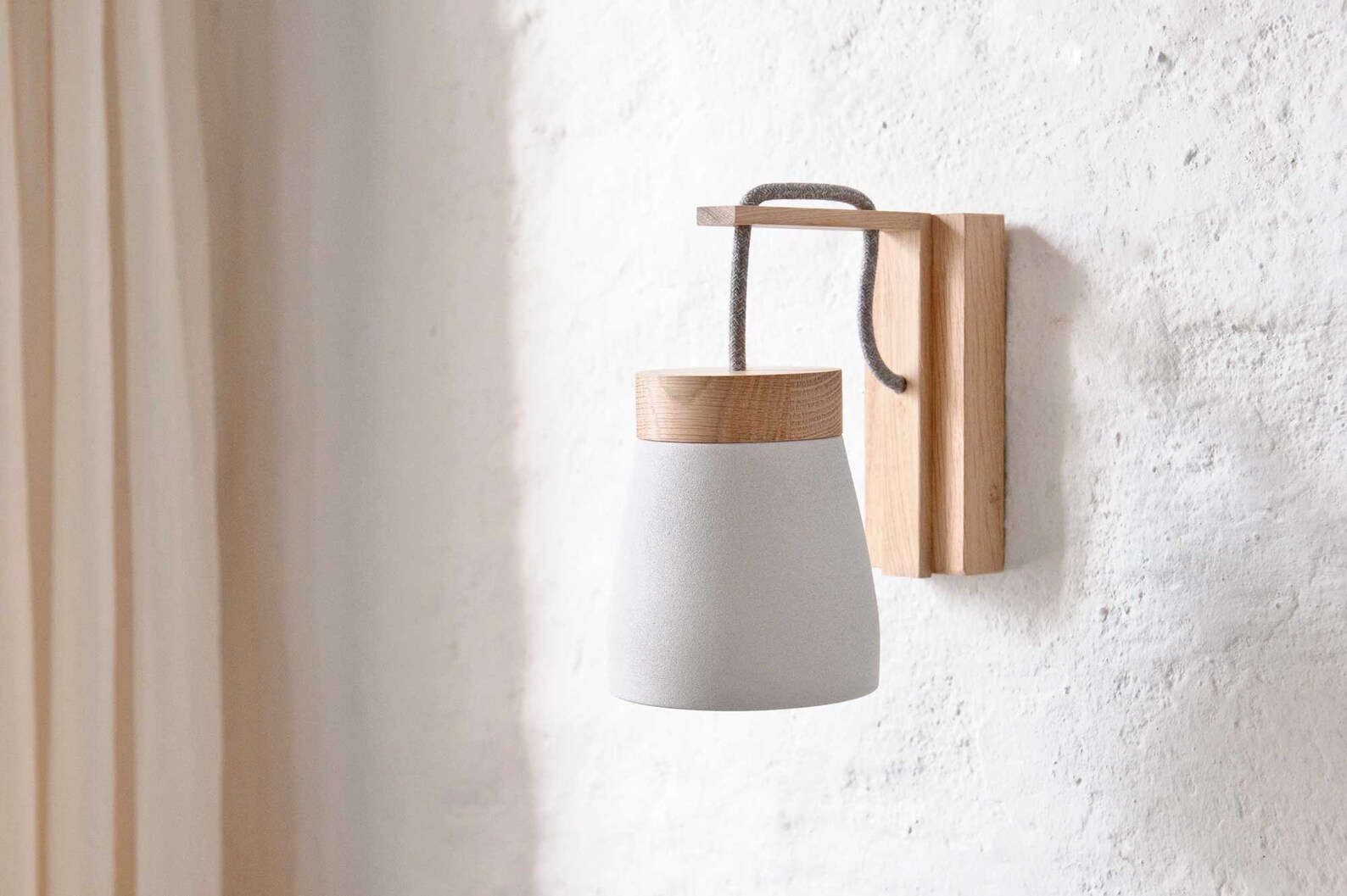 Wall Lamp for Wall Outlet in Dark Grey or White - Etsy