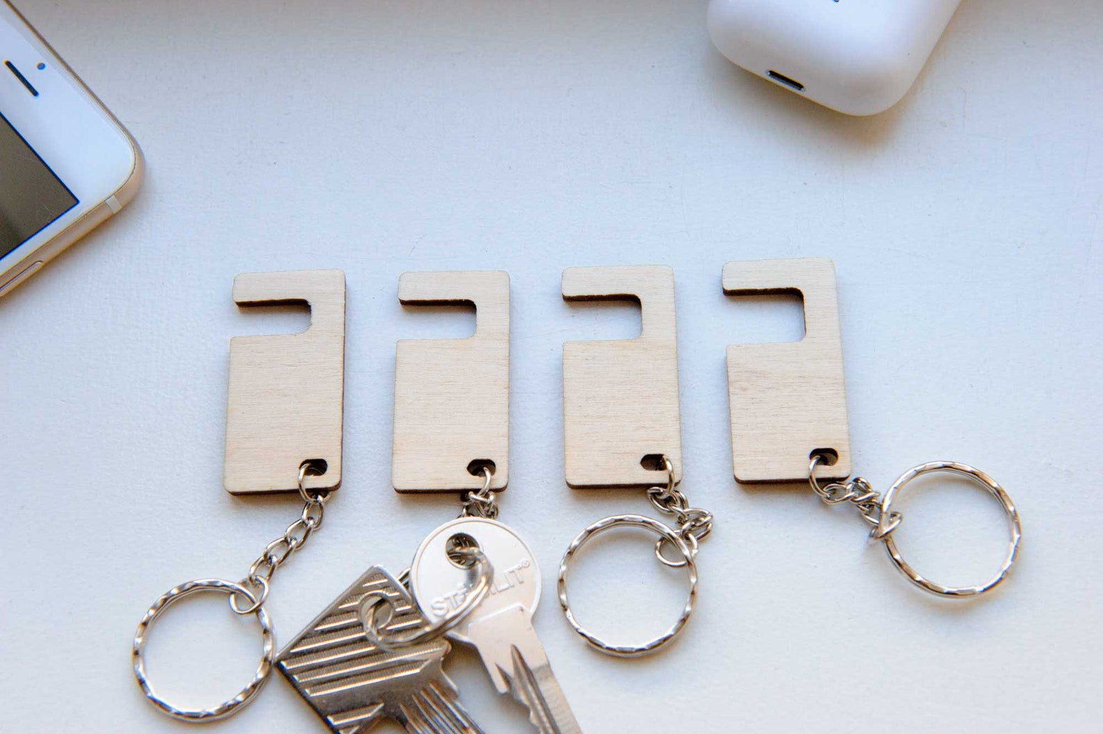 Smartphone Holder Keychain phone Stand Cell Phone Holder | Etsy