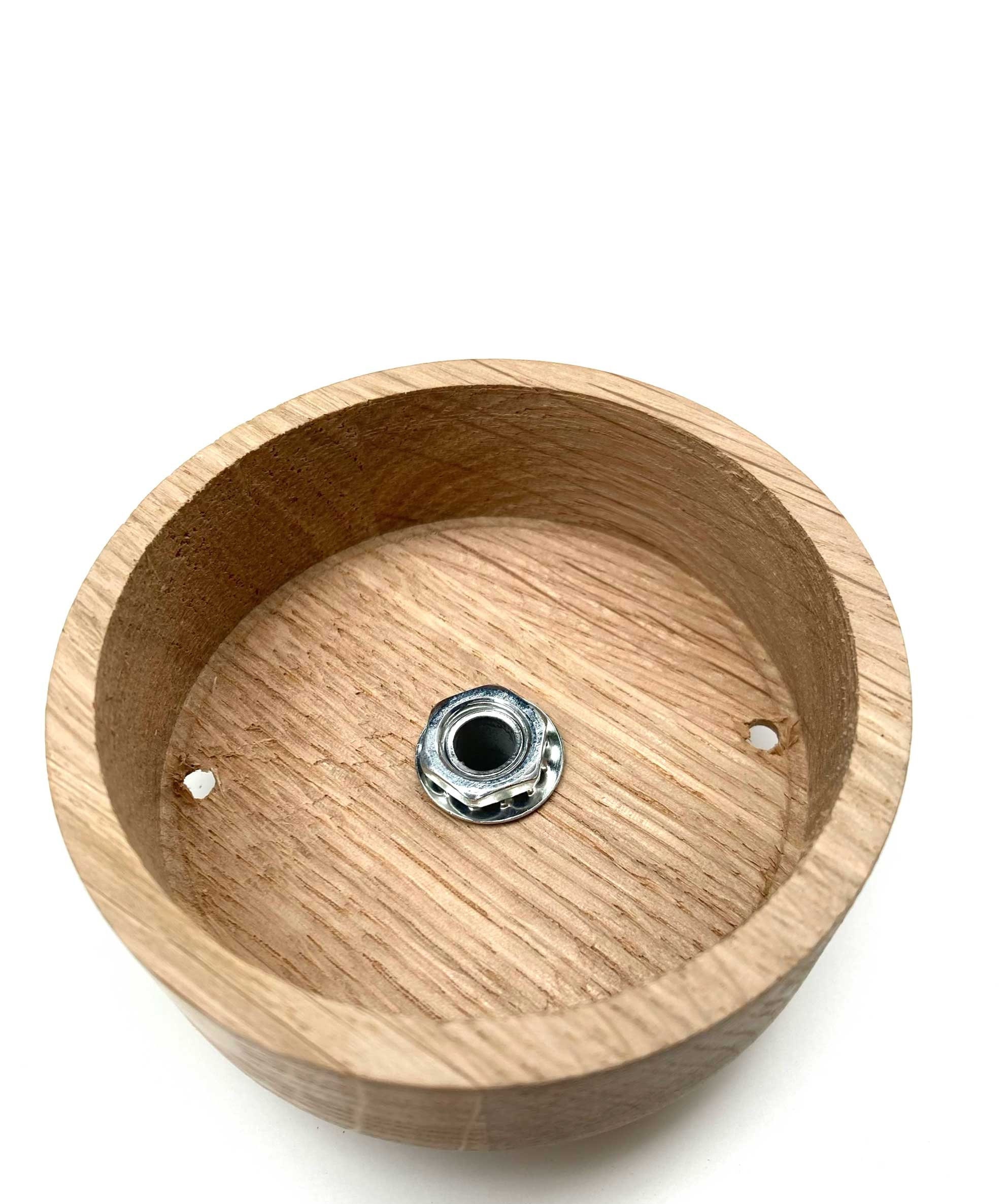 Canopy Round Oak Wood Junction Box Hanging Lamp - Etsy