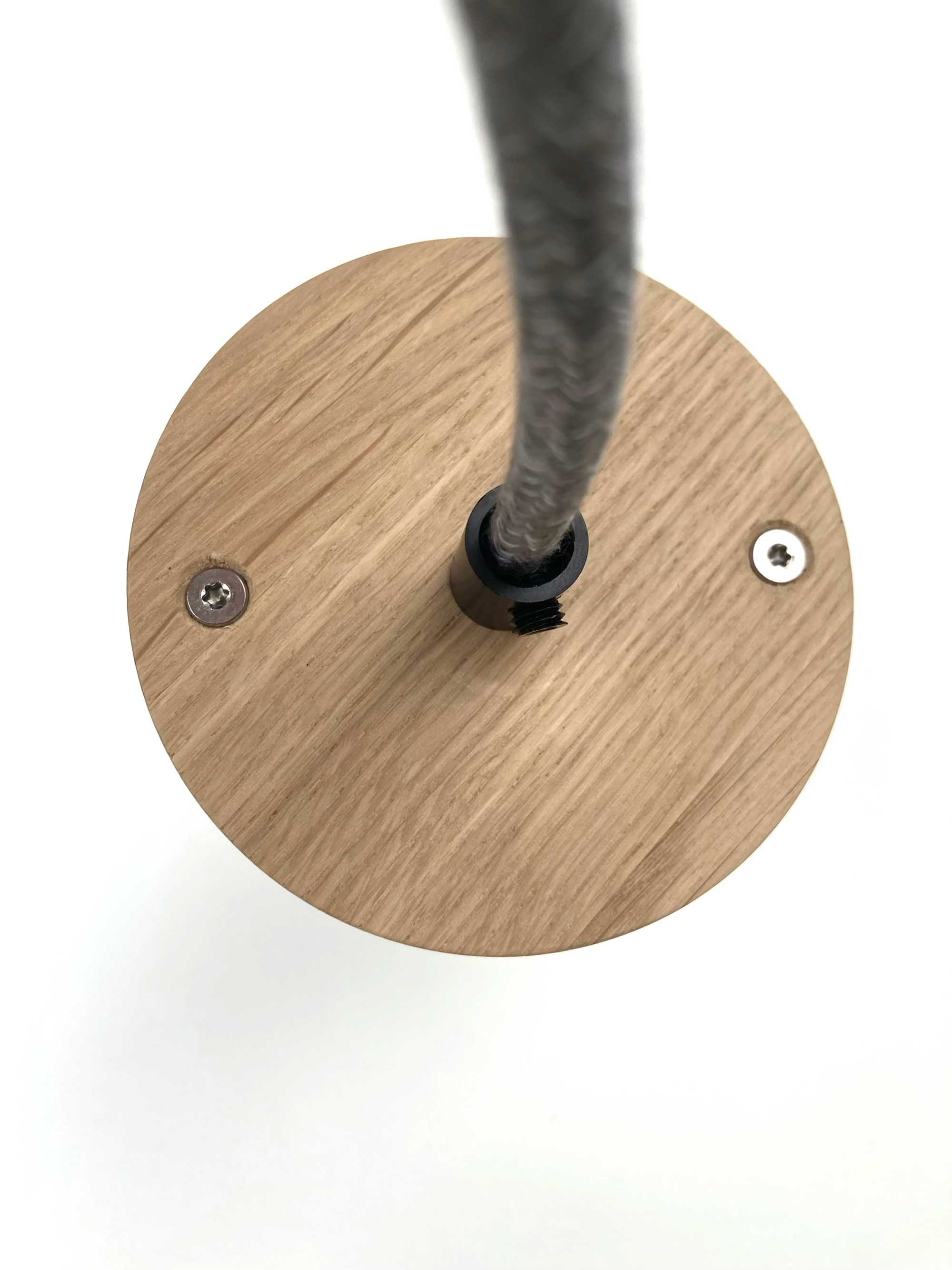 Canopy Round Oak Wood Junction Box Hanging Lamp - Etsy