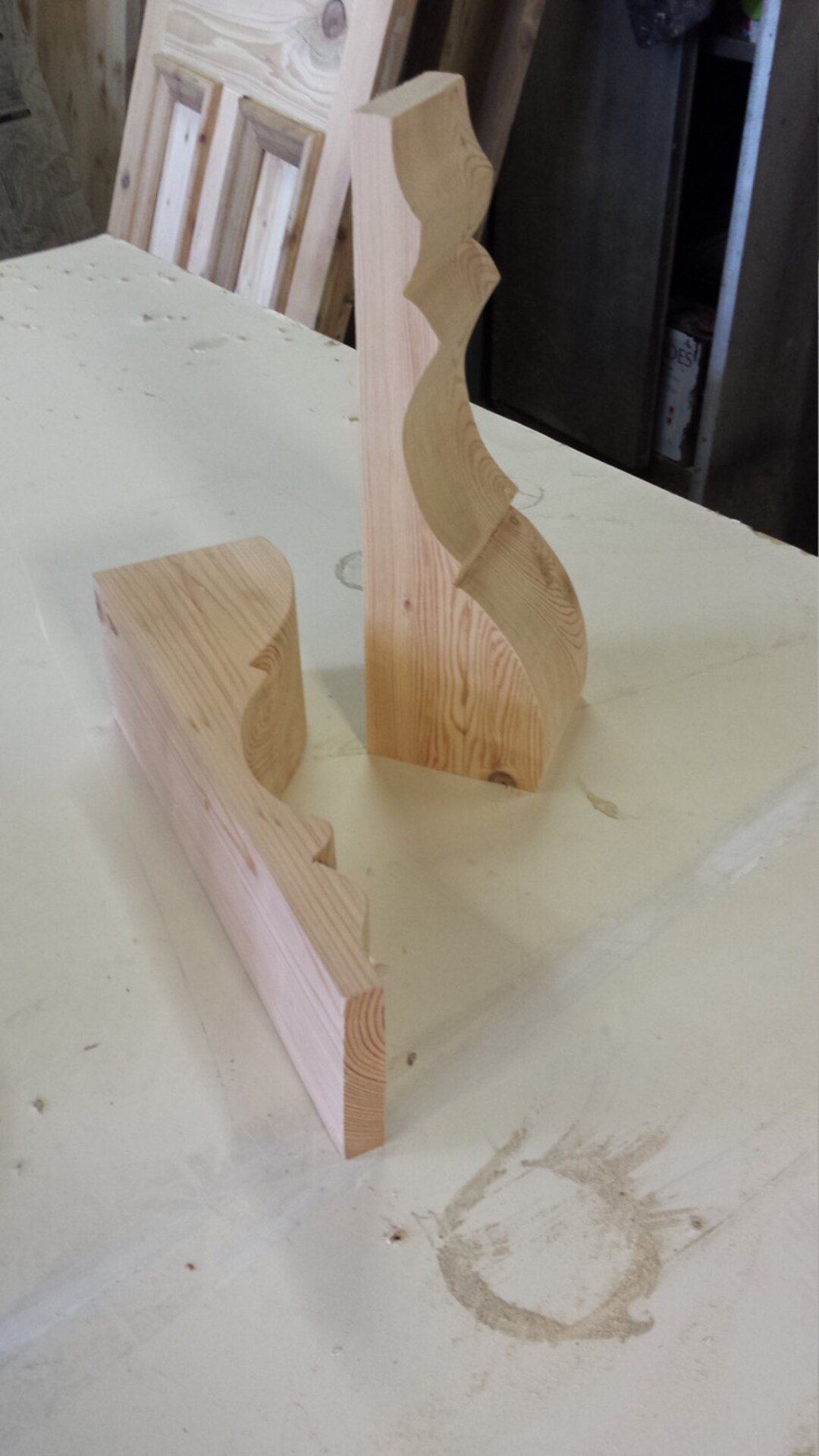 Plain Hand Cut Corbels/brackets From Reclaimed Timber - Etsy