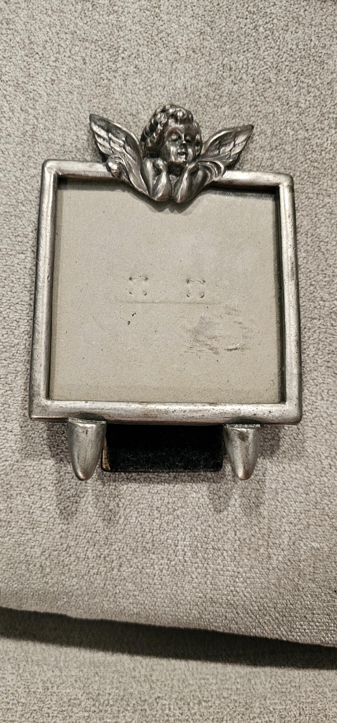 Vintage Silver Plate Angel Picture Frame Home Decor Wall Art Desk Table ...