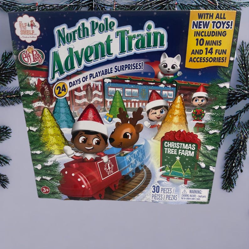 Elf on the Shelf North Pole Advent Train - Etsy