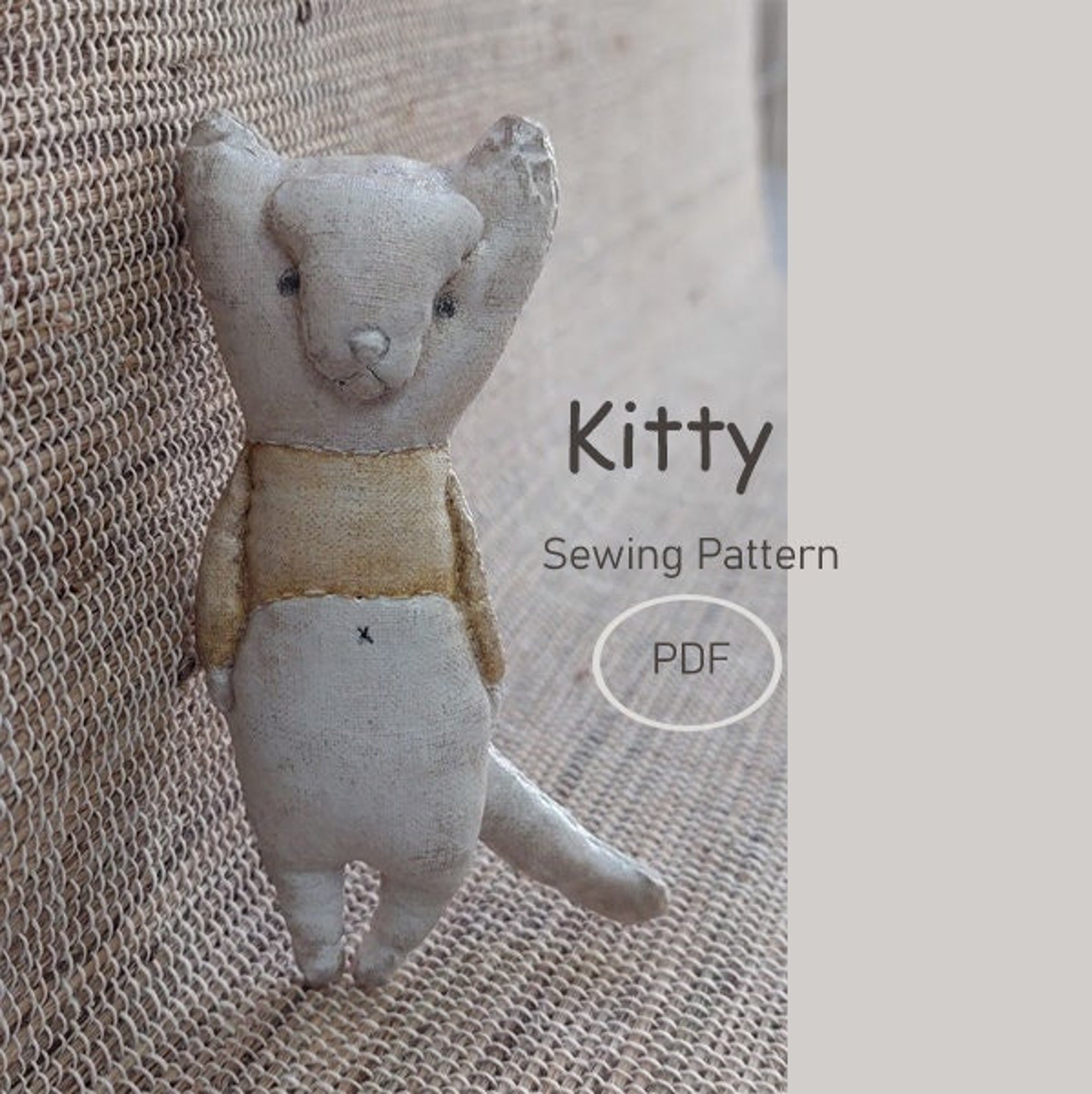 Instant Digital Download: PDF Sewing Pattern and Tutorial, Primitive ...