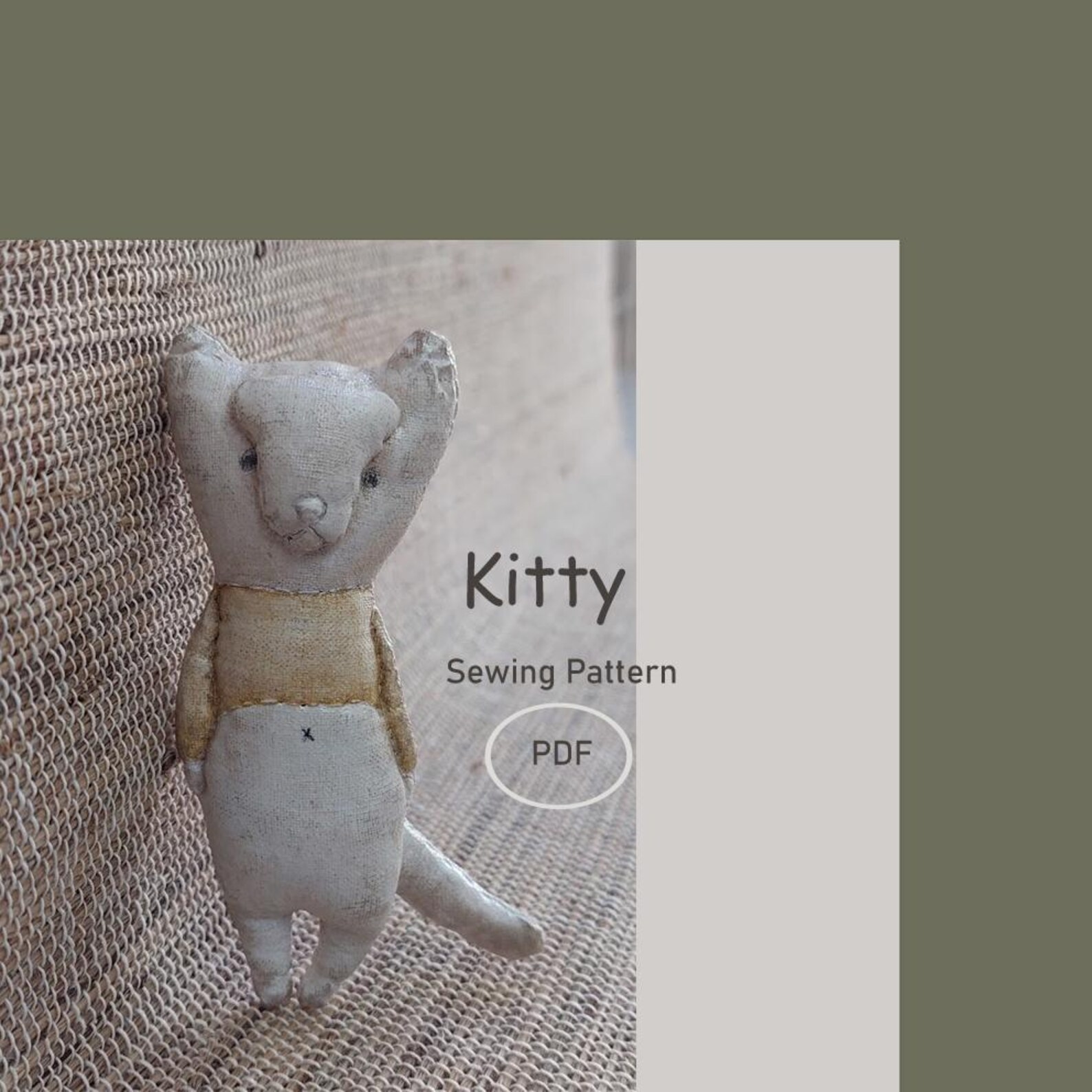 Instant Digital Download: PDF Sewing Pattern and Tutorial, Primitive ...
