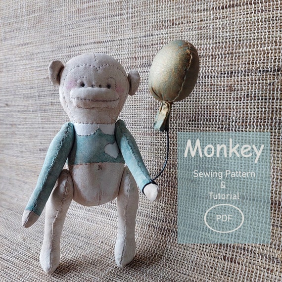 Monkey PDF Pattern and Detailed Tutorial Instant Digital - Etsy