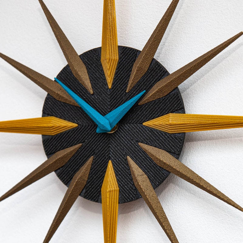 Mid Century Clock - Etsy