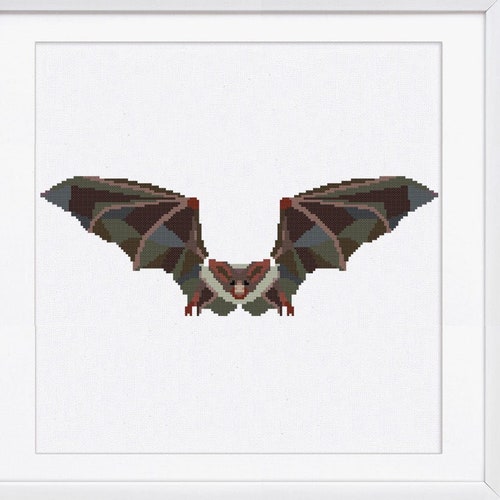 Realistic Bat Counted Cross Stitch Pattern PDF Digital - Etsy