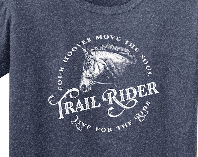 Trail Rider Circle Equestrian Shirt Horseback Riding - Etsy