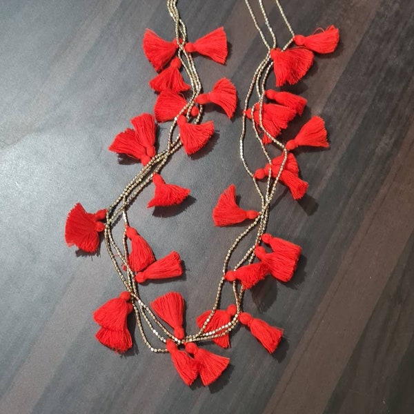 Long Tassel Necklace - Etsy