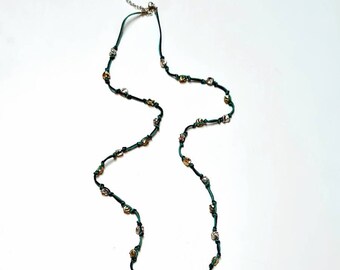 Turquoise Knotted Necklace - Etsy