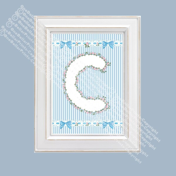 Monogram C - Etsy