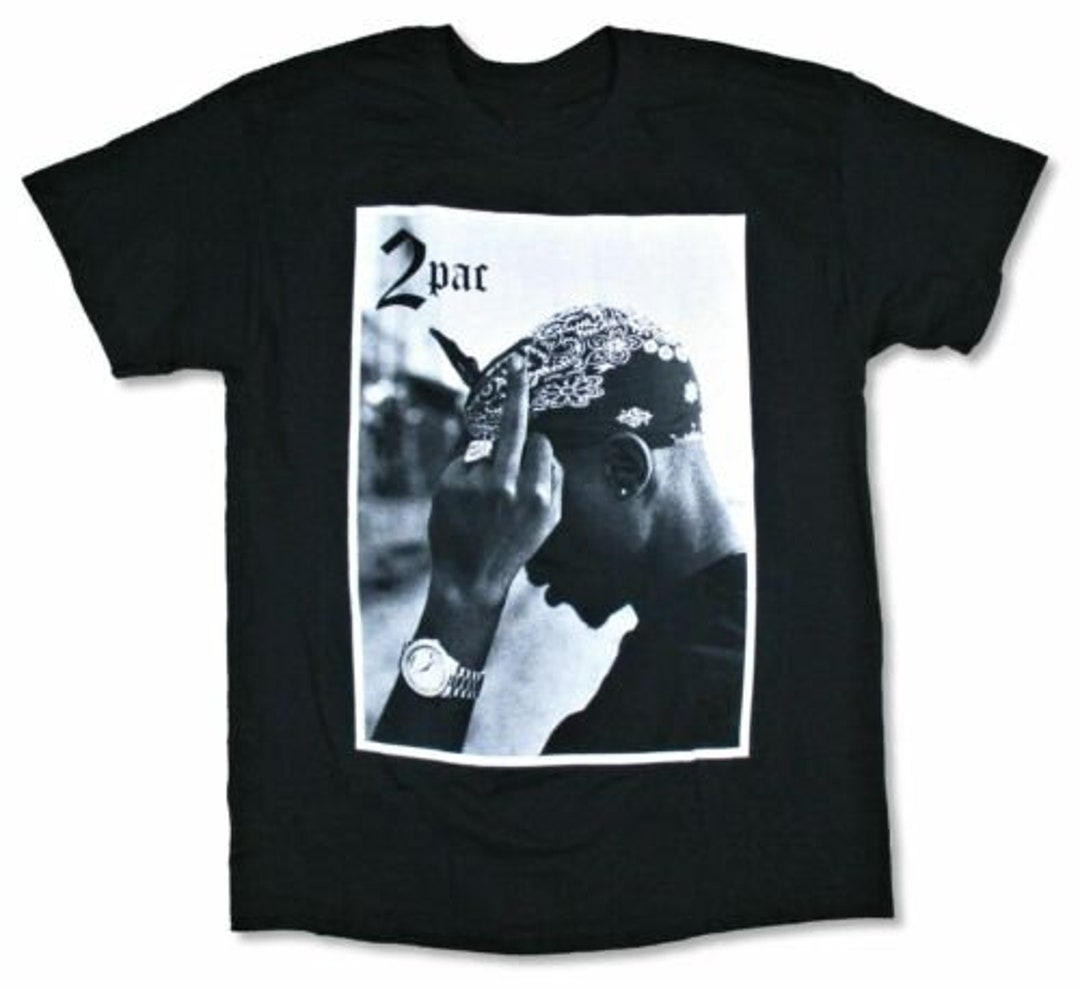 Tupac Shakur Middle Finger T-shirt Tupac Shakur Shirt 2pac - Etsy